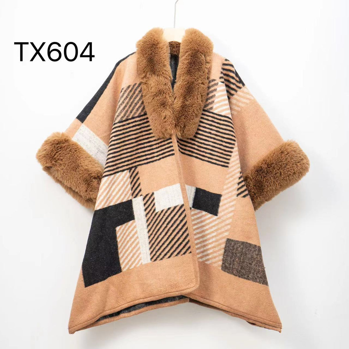 TX604 Fur Cape – In Style Accessories Inc